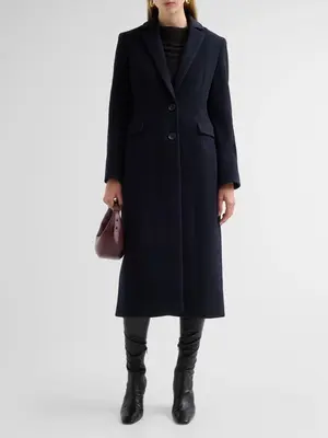Cinzia Rocca Icons Wool-blend Longline Coat