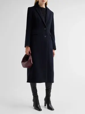 Cinzia Rocca Icons Wool-blend Longline Coat