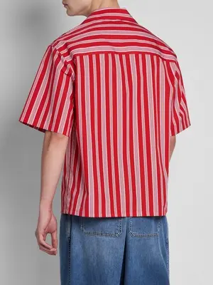 Marni Striped Cotton-blend Camp Shirt