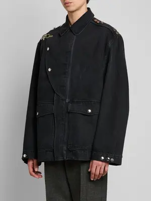 Marni Studded Cotton Denim Jacket