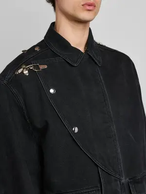 Marni Studded Cotton Denim Jacket