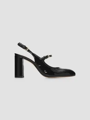 Cinq À Sept Lola 80mm Patent Leather Slingback Pumps - Black