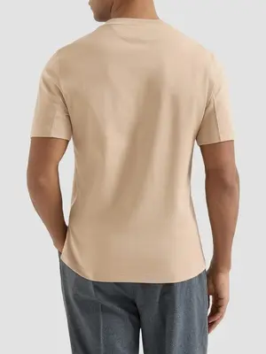 Brunello Cucinelli Cotton Interlock Crewneck T-shirt With Print