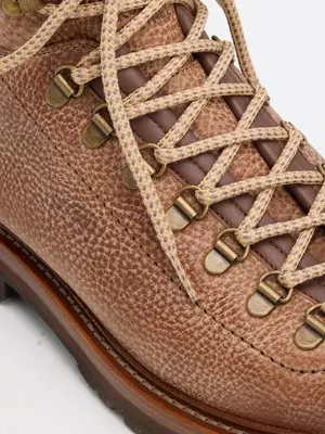 Brunello Cucinelli Grain Leather Alpine Boots