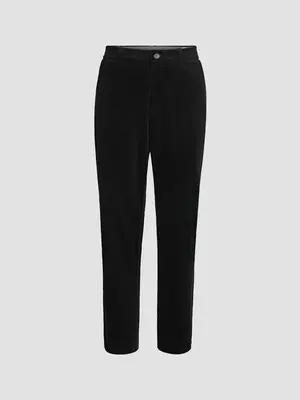 Brunello Cucinelli Gart-dyed Trousers In Cotton Corduroy - Black