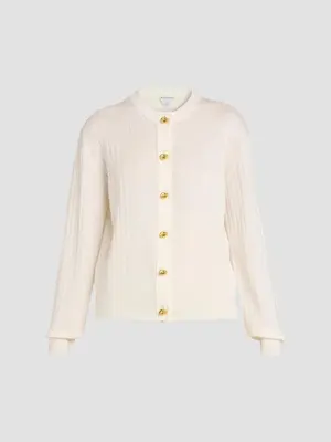 Bottega Veneta Rib-knit Wool Cardigan