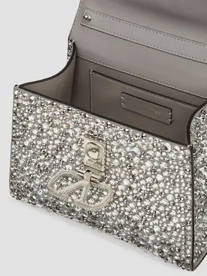 Valentino Garavani Mini Vsling Top Handle Bag With Sparkling Embroidery