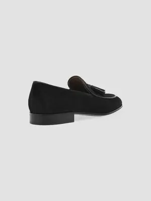 GIANVITO ROSSI Julio Suede Loafers - Black