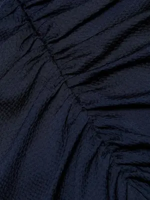 Amsale Capelet Ruched Gown