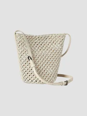 Brunello Cucinelli Crossbody Bag In Precious Cotton Net