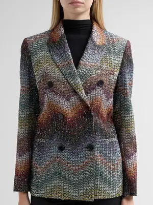 Missoni Textured Chevron Blazer