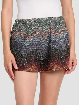 Missoni Meander-chevron Wefted-loom Shorts