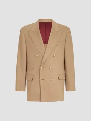 Brunello Cucinelli Flannel One-and-a-half Breasted Tailor Blazer