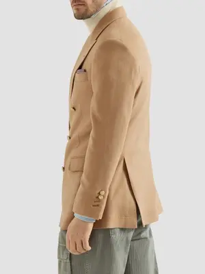 Brunello Cucinelli Flannel One-and-a-half Breasted Tailor Blazer
