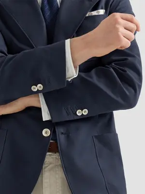 Brunello Cucinelli Cashmere Batavia Deconstructed Blazer With Patch Pockets