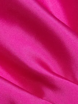 Amsale Satin One-shoulder Ruffle Cocktail Dress