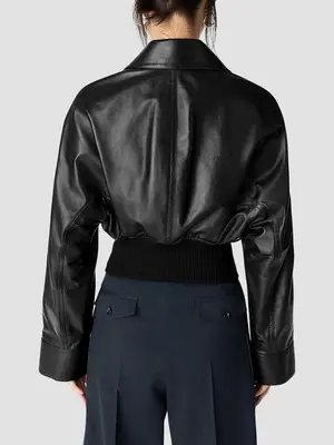 Bottega Veneta Leather Blouson Jacket