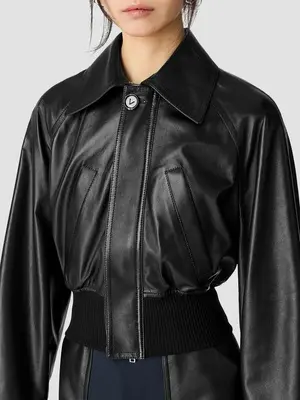 Bottega Veneta Leather Blouson Jacket