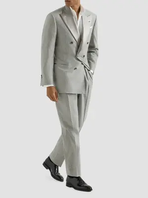 Brunello Cucinelli Cashmere And Silk Lightweight Flannel Tuxedo