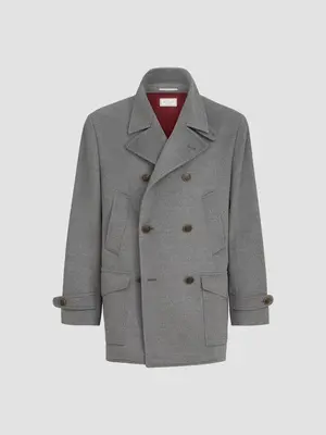 Brunello Cucinelli Virgin Wool Cloth Four-pocket Peacoat