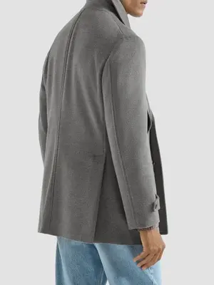 Brunello Cucinelli Virgin Wool Cloth Four-pocket Peacoat