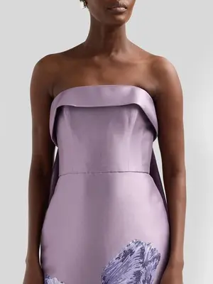 Amsale Tulip Watteau Column Gown