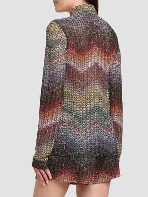 Missoni Meander-chevron Wefted-loom Button-front Shirt