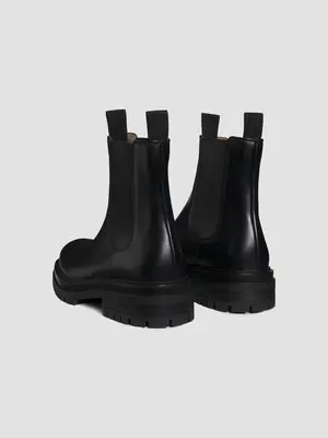 GIANVITO ROSSI Chester Leather Chelsea Boots