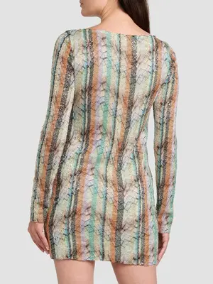 Missoni Chevron & Striped Minidress