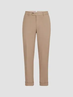 Brunello Cucinelli Gart Dyed Italian Fit Trousers - Camel