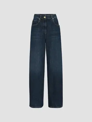 Brunello Cucinelli Wide Jeans With Monili