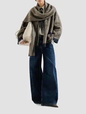 Brunello Cucinelli Wide Jeans With Monili