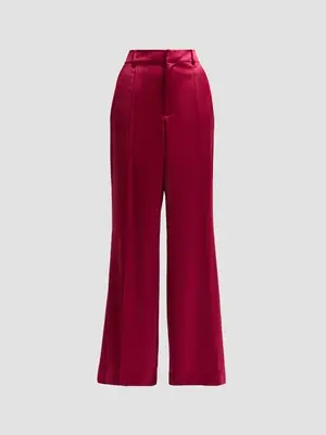 Cinq À Sept Jyn Satin Flared-leg Pants