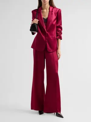 Cinq À Sept Jyn Satin Flared-leg Pants