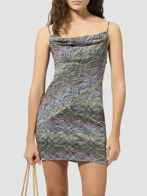 Missoni Printed Scoopneck Mini Dress