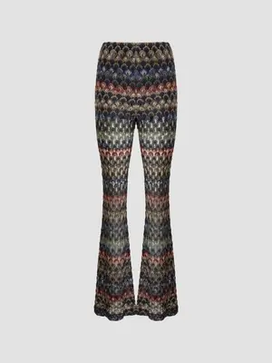 Missoni Scale Pattern Flare Pants
