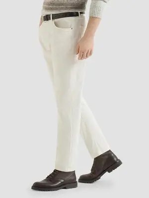 Brunello Cucinelli Gart-dyed Comfort Denim Five-pocket Jeans