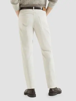 Brunello Cucinelli Gart-dyed Comfort Denim Five-pocket Jeans