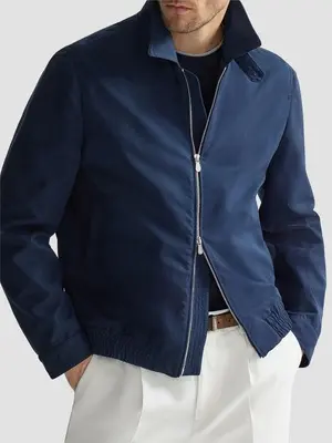 Brunello Cucinelli Water Resistant Microfiber Outerwear Jacket