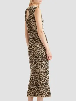 Marella Jacquard Knit Midi Dress
