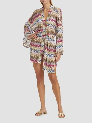 Missoni Raschel Lace Cover-up Shirtdress