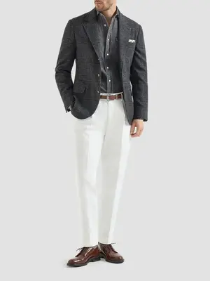 Brunello Cucinelli Lightweight Denim Easy Fit Western Shirt