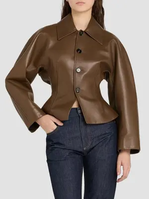 Bottega Veneta Sculpted Leather Jacket