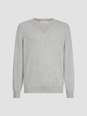 Brunello Cucinelli Cashmere Sweater Pebble