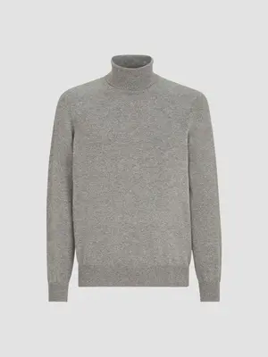 Brunello Cucinelli Cashmere Turtleneck Sweater - Grey