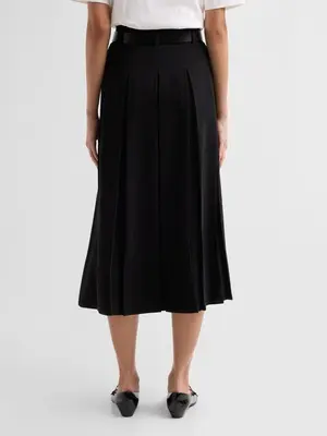 Cinq À Sept Rylee Belted A-line Midi Skirt