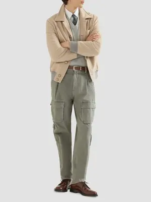 Brunello Cucinelli Lightweight Virgin Wool Cloth Outerwear Jacket