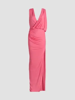 Black Halo Norissa Draped Maxi Dress
