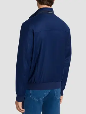 Stefano Ricci Vicuña And Silk Blend Blouson Jacket