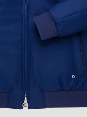 Stefano Ricci Vicuña And Silk Blend Blouson Jacket